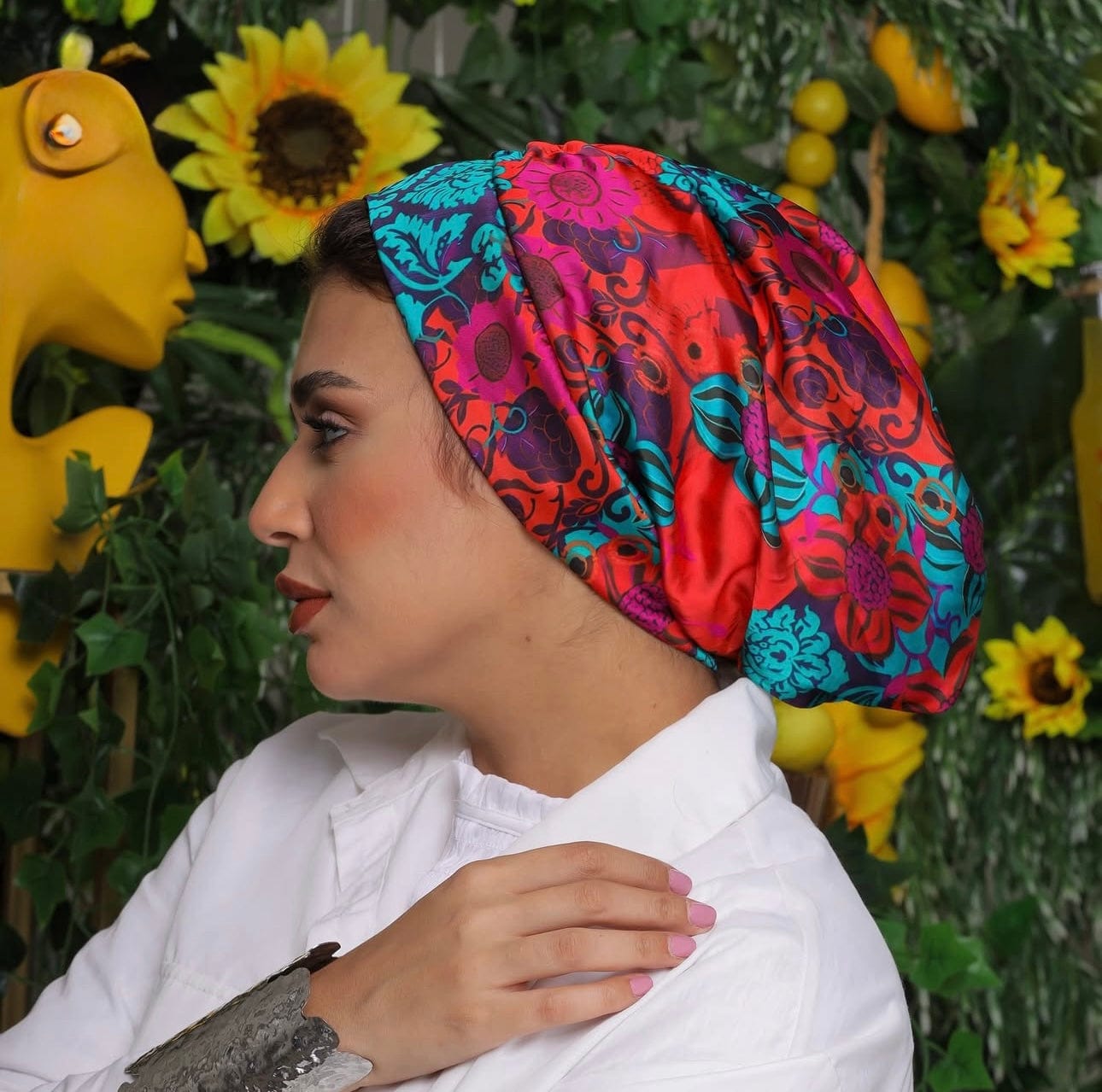 Floral Spring Beanie Hat | Floral Spring | Turbans Stuff