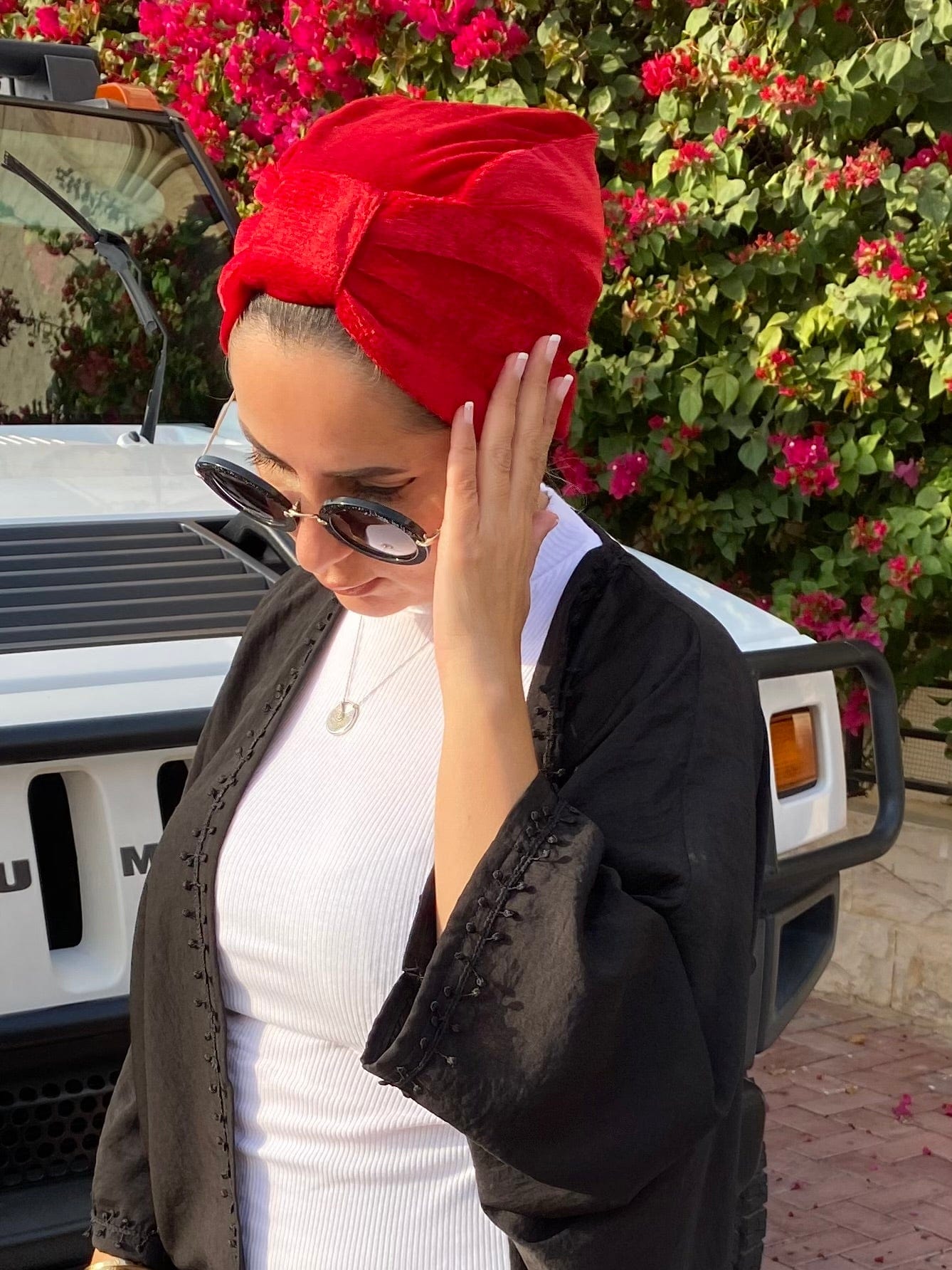 Head Wrap Turban | Basic Velvet Turban - Red | Turbans Stuff