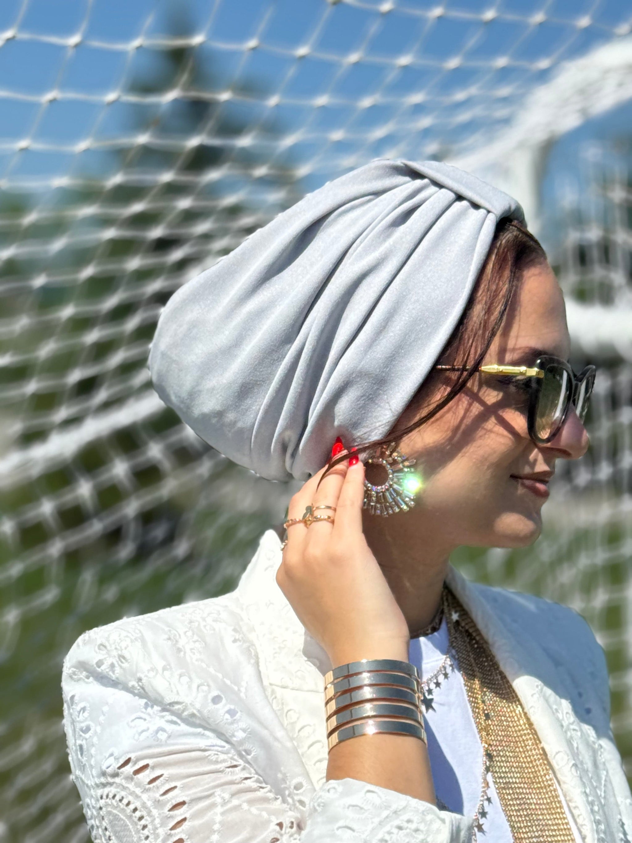 Night Blue Head Wrap Turban Womens |Turban Basic | Turbans Stuff